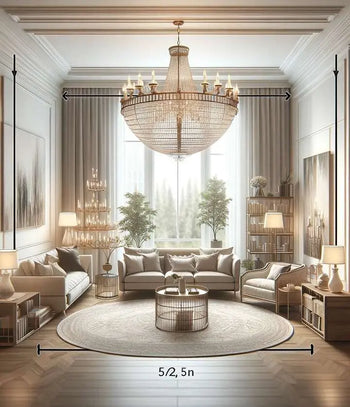 Chandelier Sizing Guide - Ideal Fit for Interiors – Seus Lighting