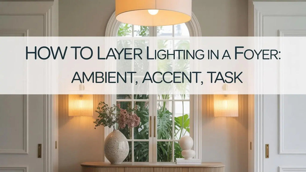 How to Layer Lighting in a Foyer: Ambient, Accent, Task – Seus Lighting