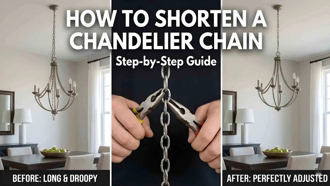 How to Shorten a Chandelier Chain: Simple DIY Guide – Seus Lighting
