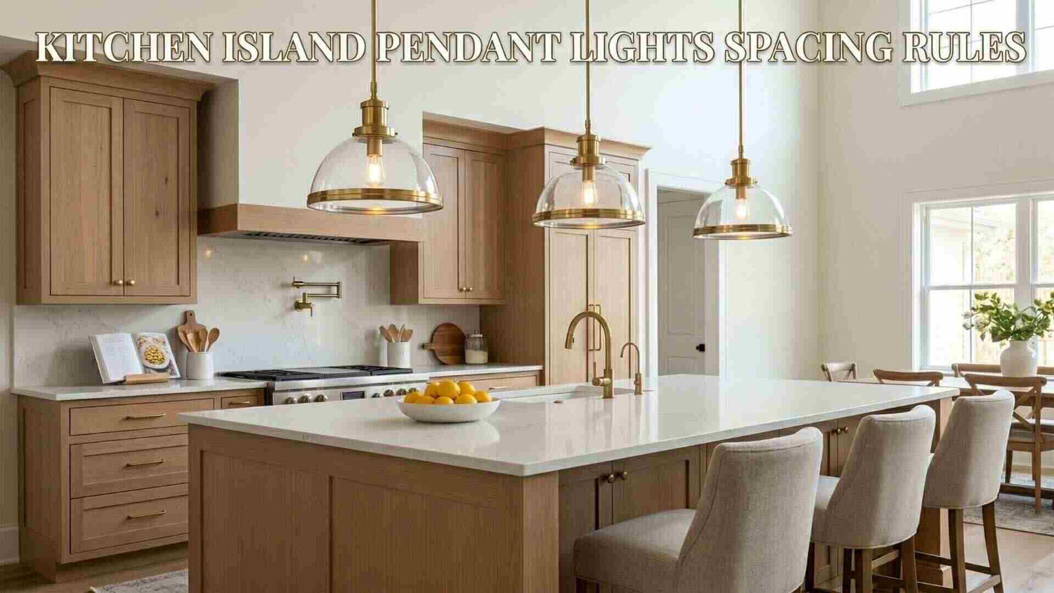 Kitchen Island Pendant Light Spacing Rules and Hanging Height – Seus ...