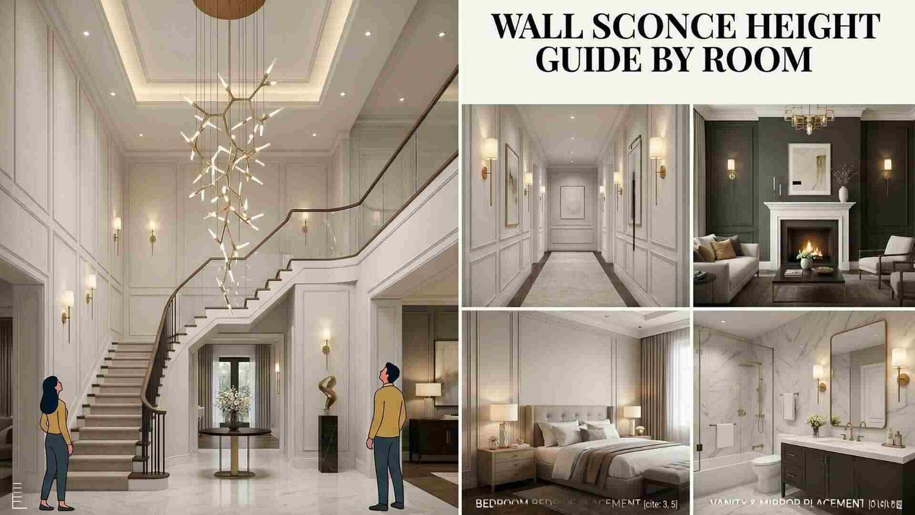 Wall Sconce Height Guide by Room | Placement Rules That Work – Seus ...