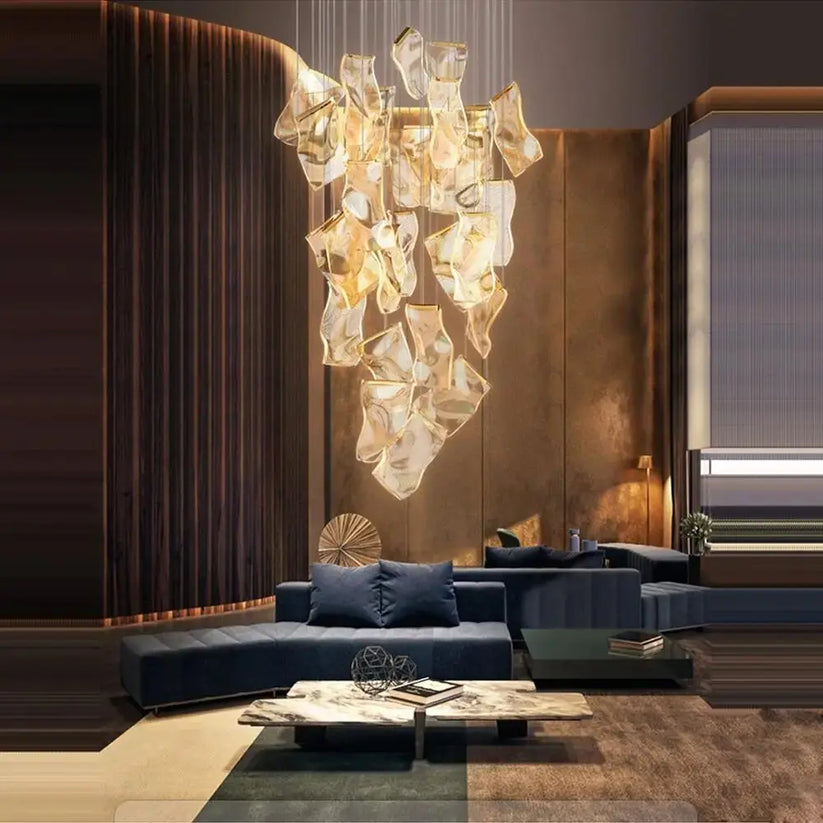 Asya Large Pendant Lighting for High Ceilings – Seus Lighting