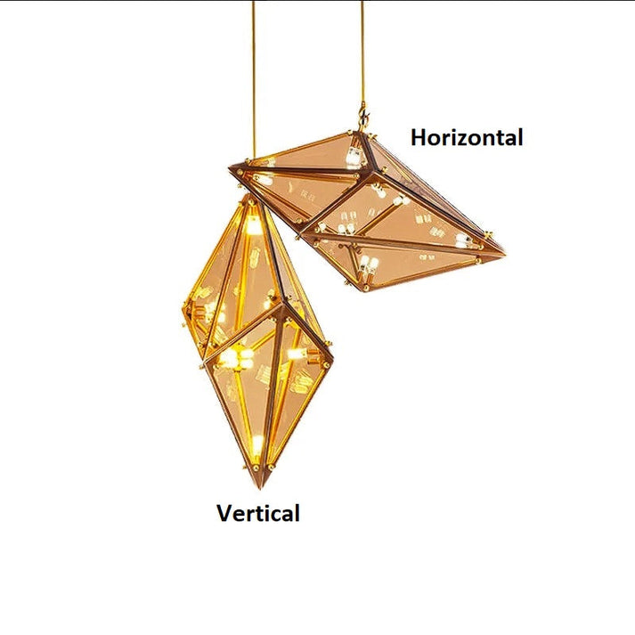 Modern Angular Diamond Style LED Pendant Light – Seus Lighting