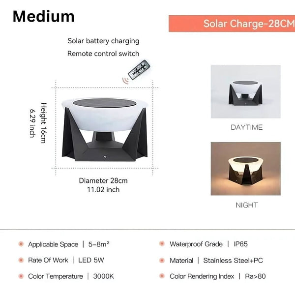 Sunlit Modern Outdoor Led Solar Light – Seus Lighting